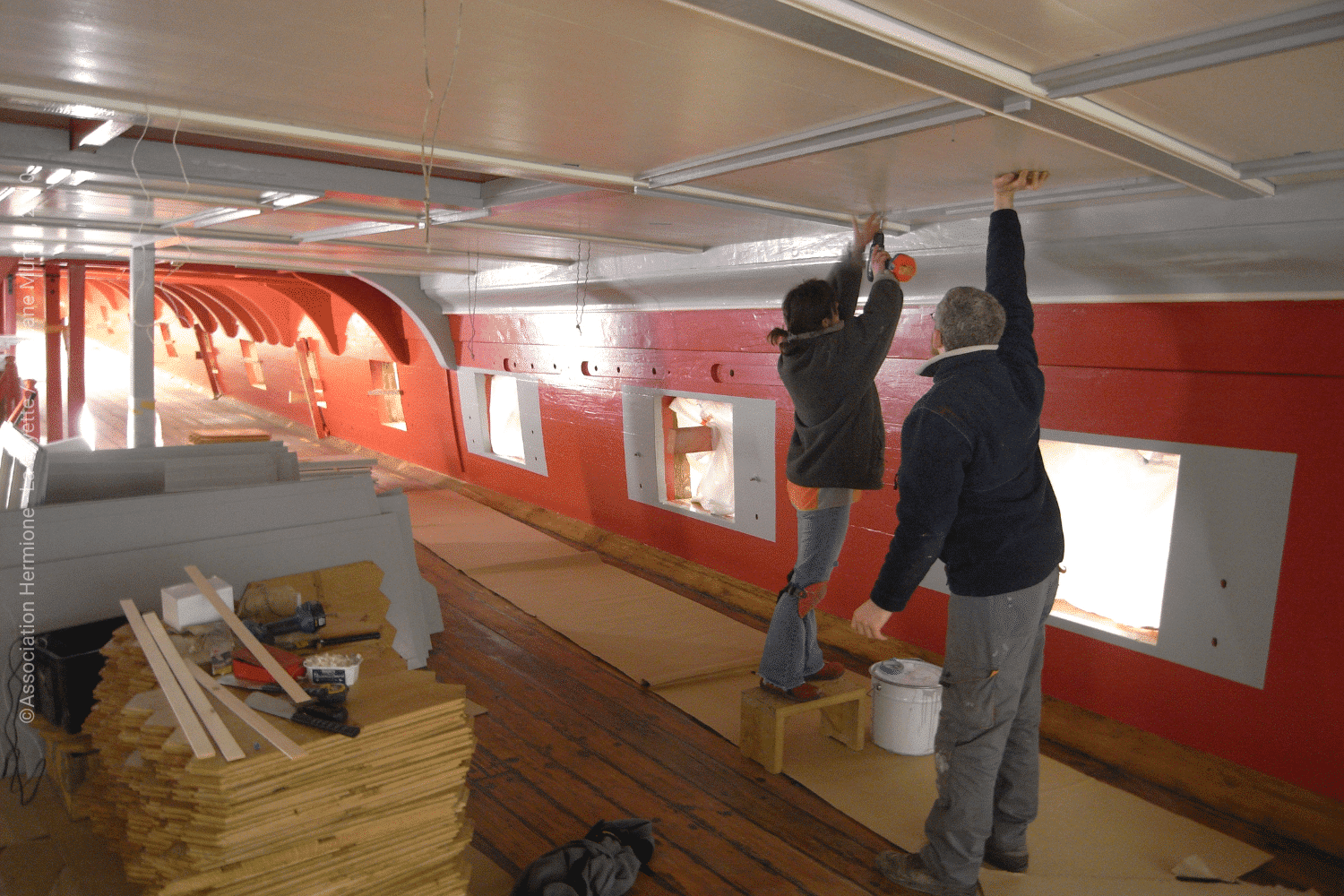 Aménagements de la grand'chambre - Hermione, La Frégate de la liberté